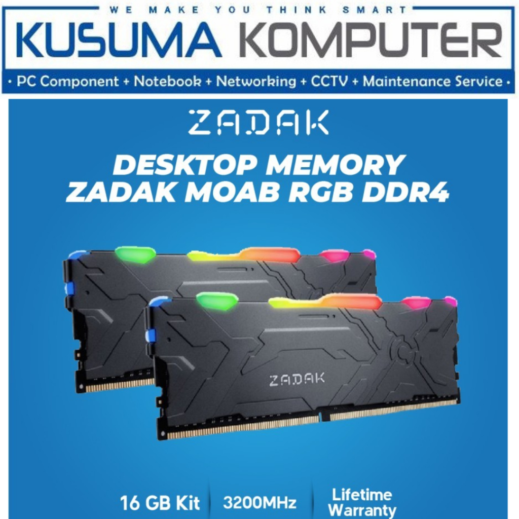 Jual Memory RAM ZADAK MOAB RGB DDR4 16GB 8x2 3200MHz | Shopee Indonesia