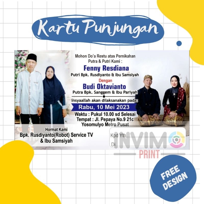 Jual KARTU PUNJUNGAN HAJATAN KEPLEK | Shopee Indonesia