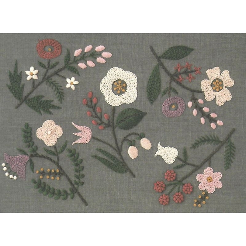 Jual Pola sulam siap pakai/Embroidery pattern on water soluble paper ...
