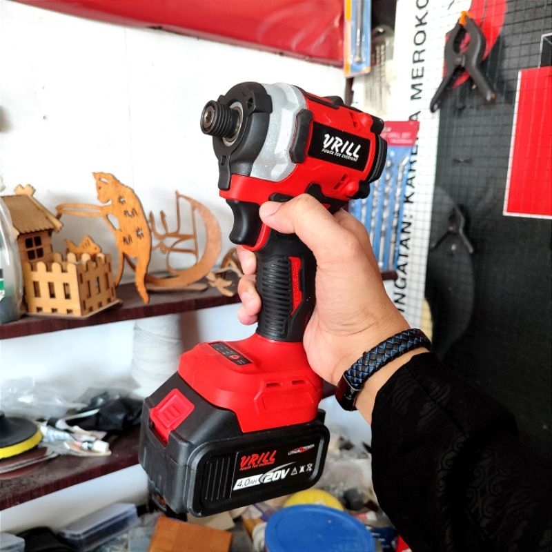 Jual Impact Driver Brushless 20V VRILL - Impact Screw Driver VRILL ...