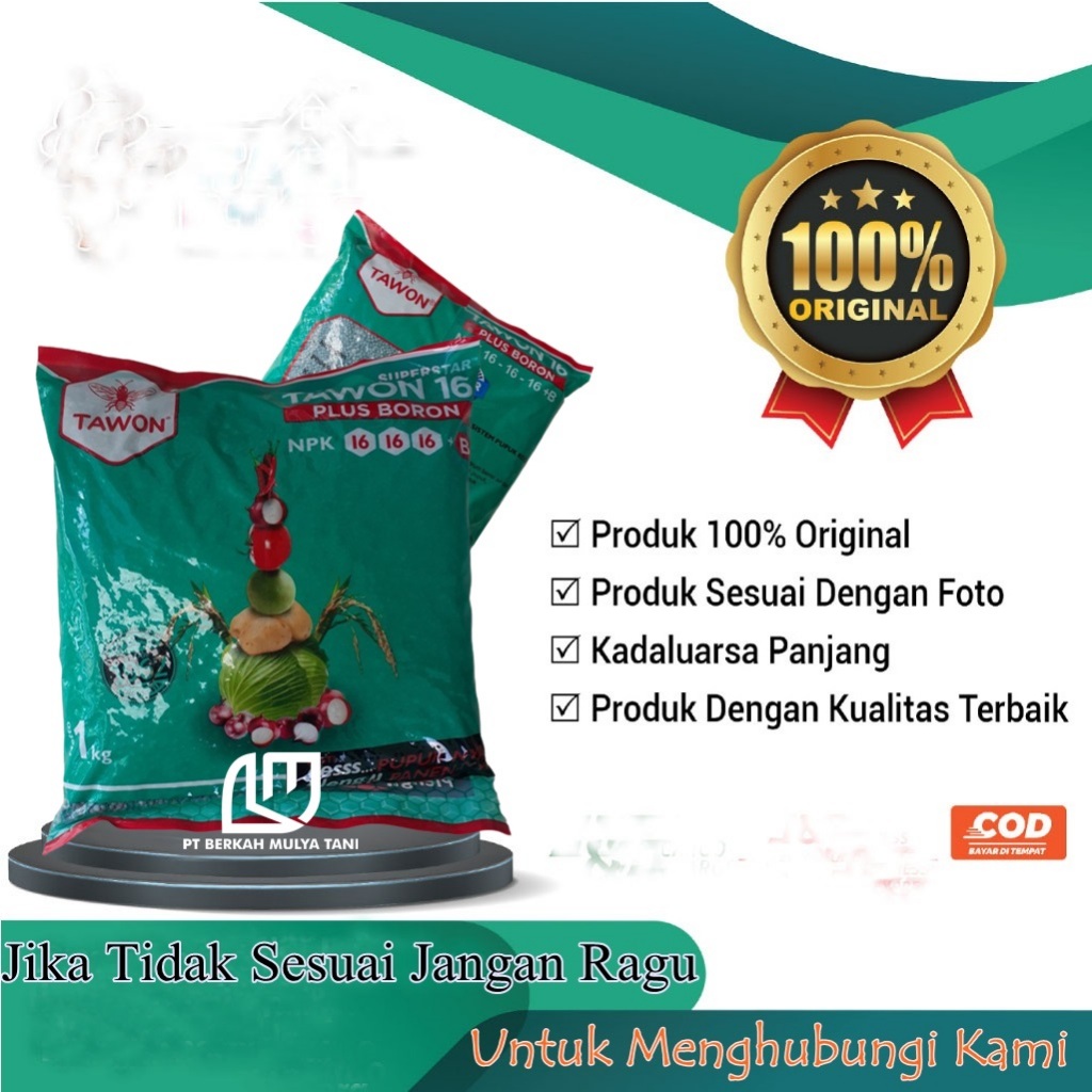 Jual Pupuk NPK 16 16 16 Plus Boron Cap Tawon 1 Kg | Shopee Indonesia