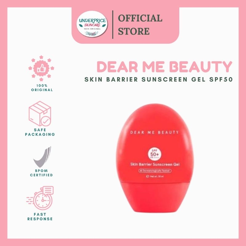 Jual Dear Me Beauty Skin Barrier Sunscreen Gel SPF50 PA++++ | Shopee ...