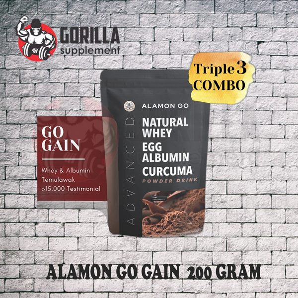 Jual Alamon GO GAIN 200 gram Penambah Penggemuk Berat Badan Natural ...