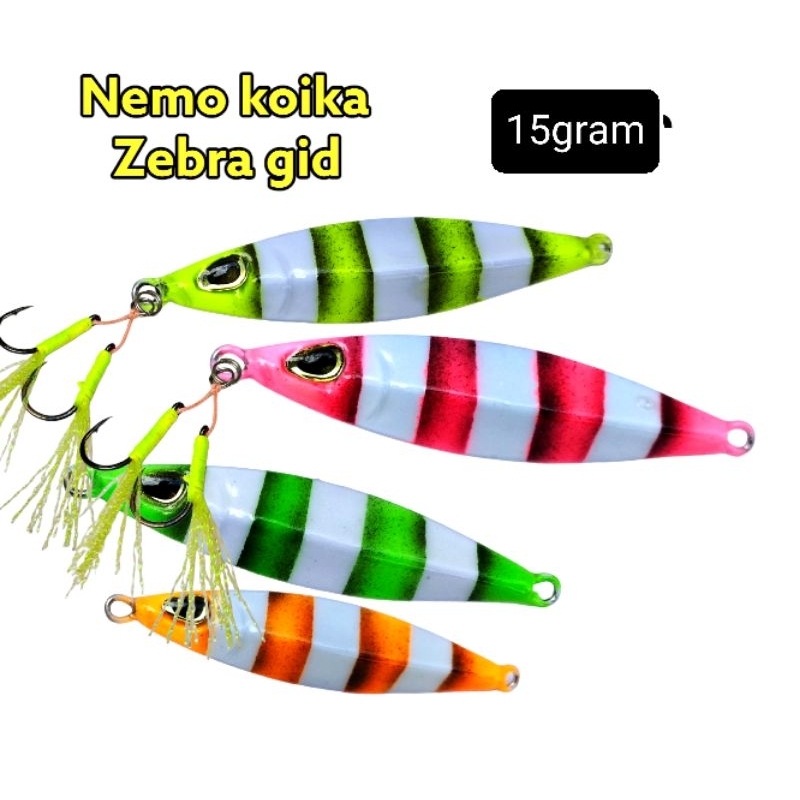 Jual umpan micro kiler jig 15g gid menyala dalam gelap metal jig nemo ...