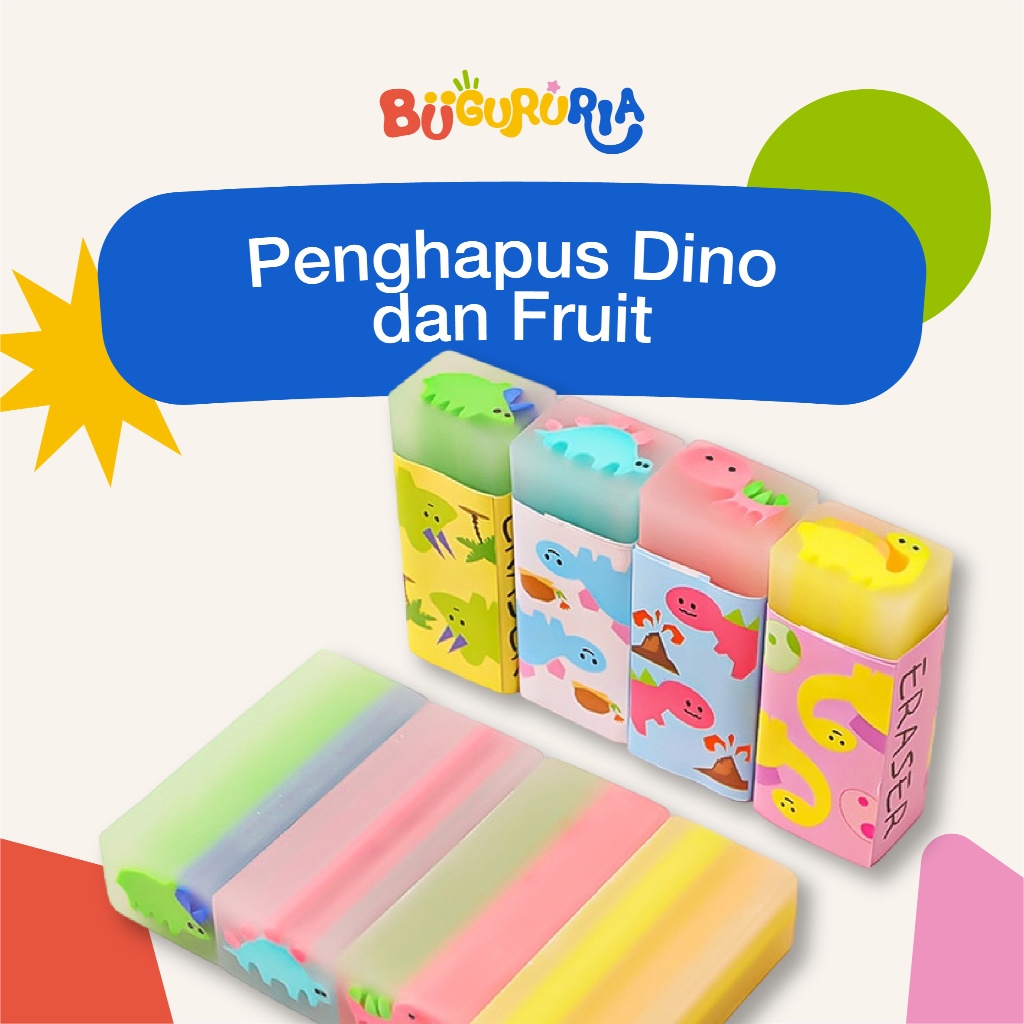 Jual Bu Guru Ria - Penghapus dino Eraser gift art painting dinosaur ...