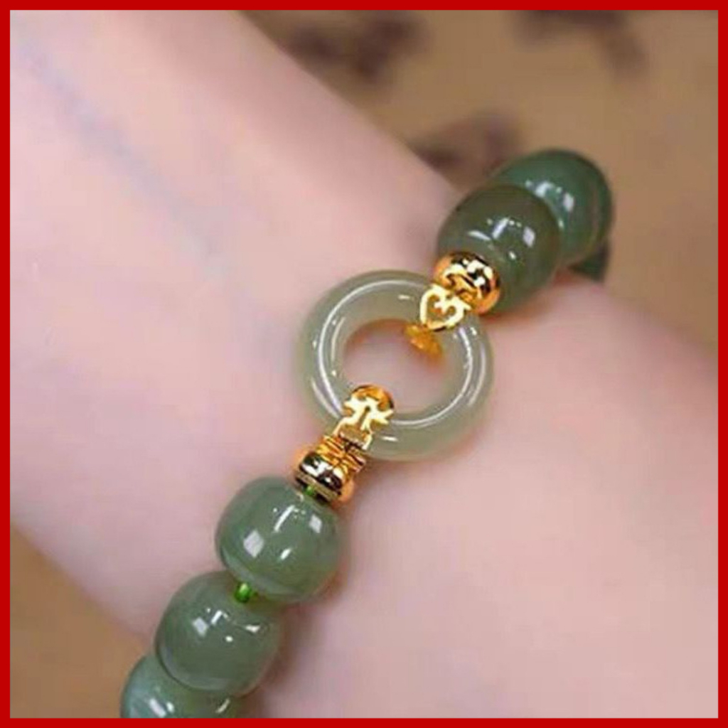 Jual GL07 - GELANG GIOK ASLI MANIK GREEN RING model korea simple ...