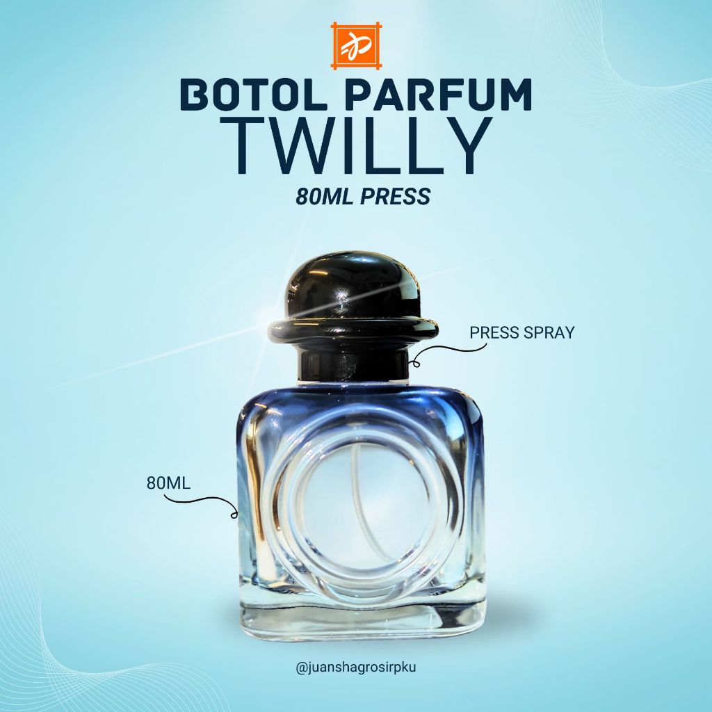 Jual BOTOL PARFUM TWILY||80 ML||PRESS||SPRAY||PER PCS | Shopee Indonesia