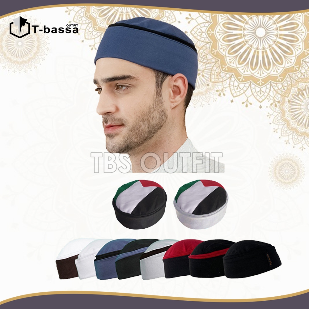 Jual Peci Lipat Khas MESIR Premium Kopiah HABASYA Palestina Pria Biru ...