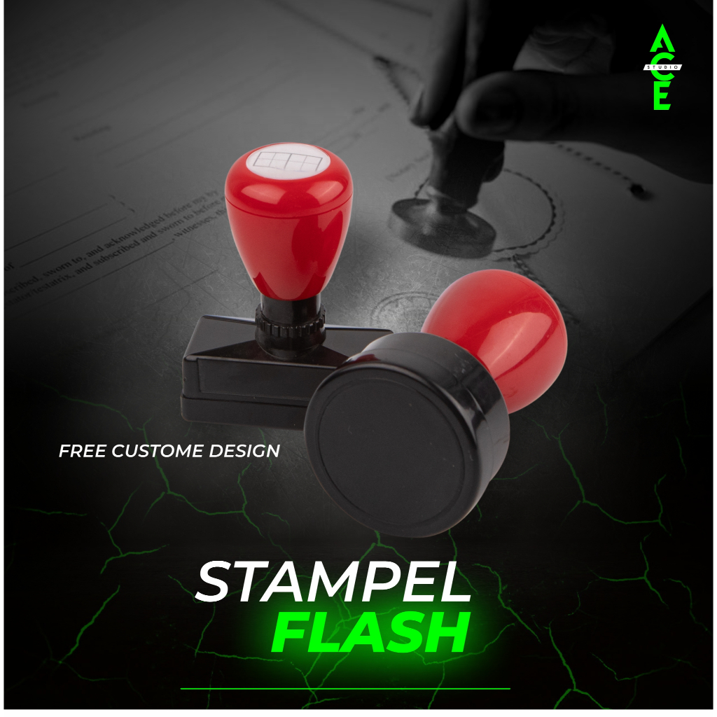 Jual [GRATISSS DESAIN] Stempel Custom Logo, Stempel KOTAK/BULAT/OVAL ...