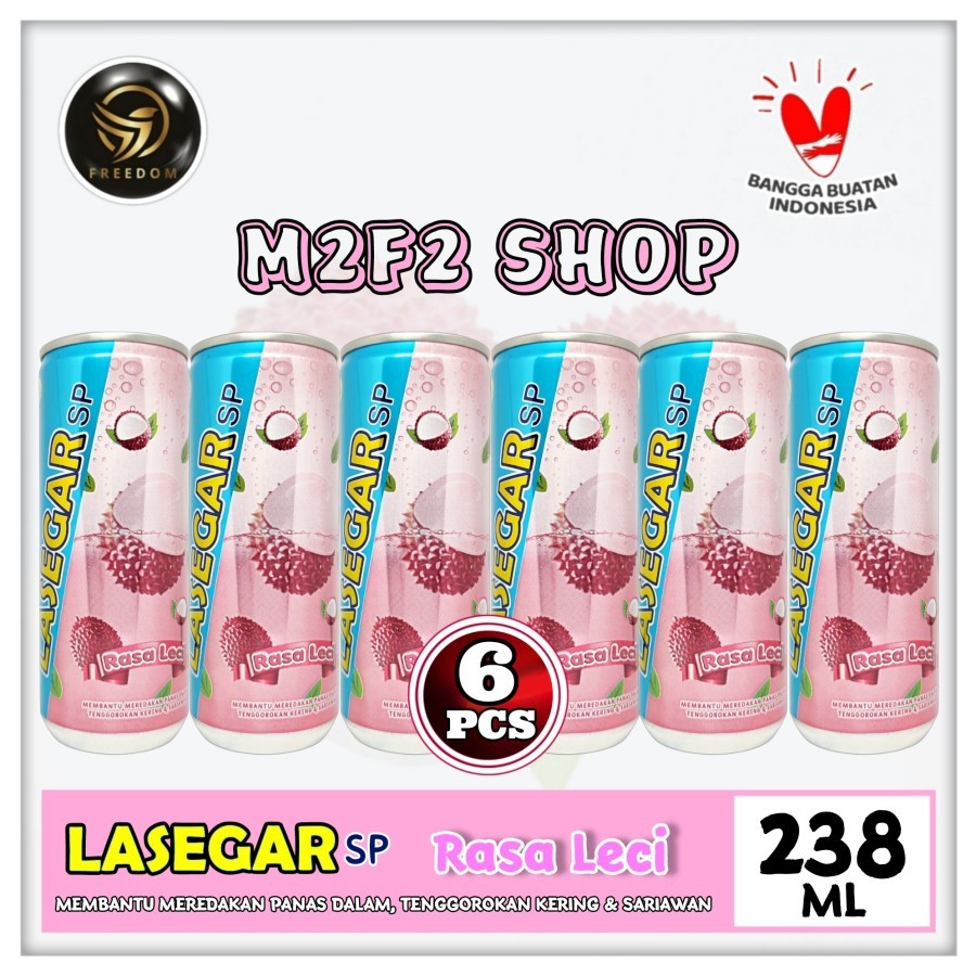 Jual LASEGAR SP Minuman Penyegar Lychee | Leci Kaleng - 238 ml (Kemasan 6 Pcs) | Shopee Indonesia