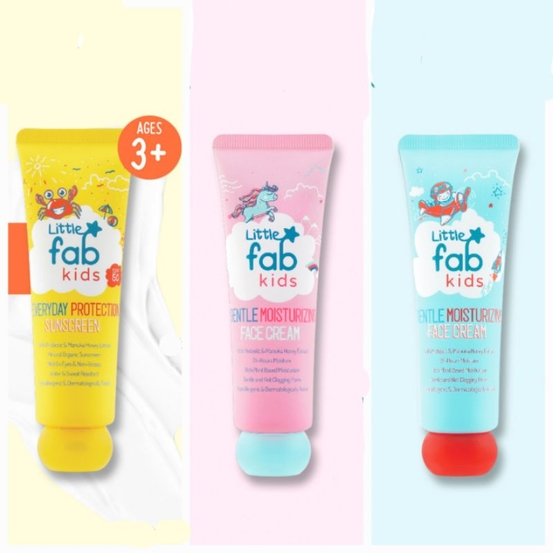 Jual Little Fab Kids Moisturizer Face Cream 40ml Skin Care# Little fab ...