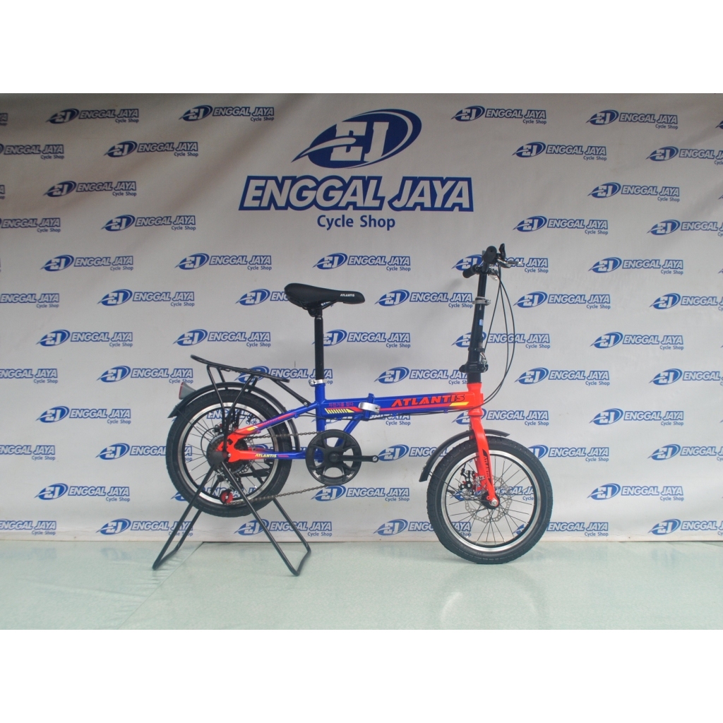 Jual Sepeda Lipat Seli Atlantis 7 Speed 16 Inch Disc Brake Cakram ...