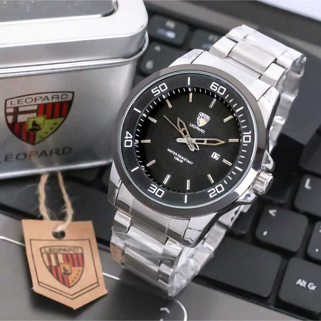 Jual Jam Tangan Pria Leopard Original Water Resist Anti Air bisa COD ...