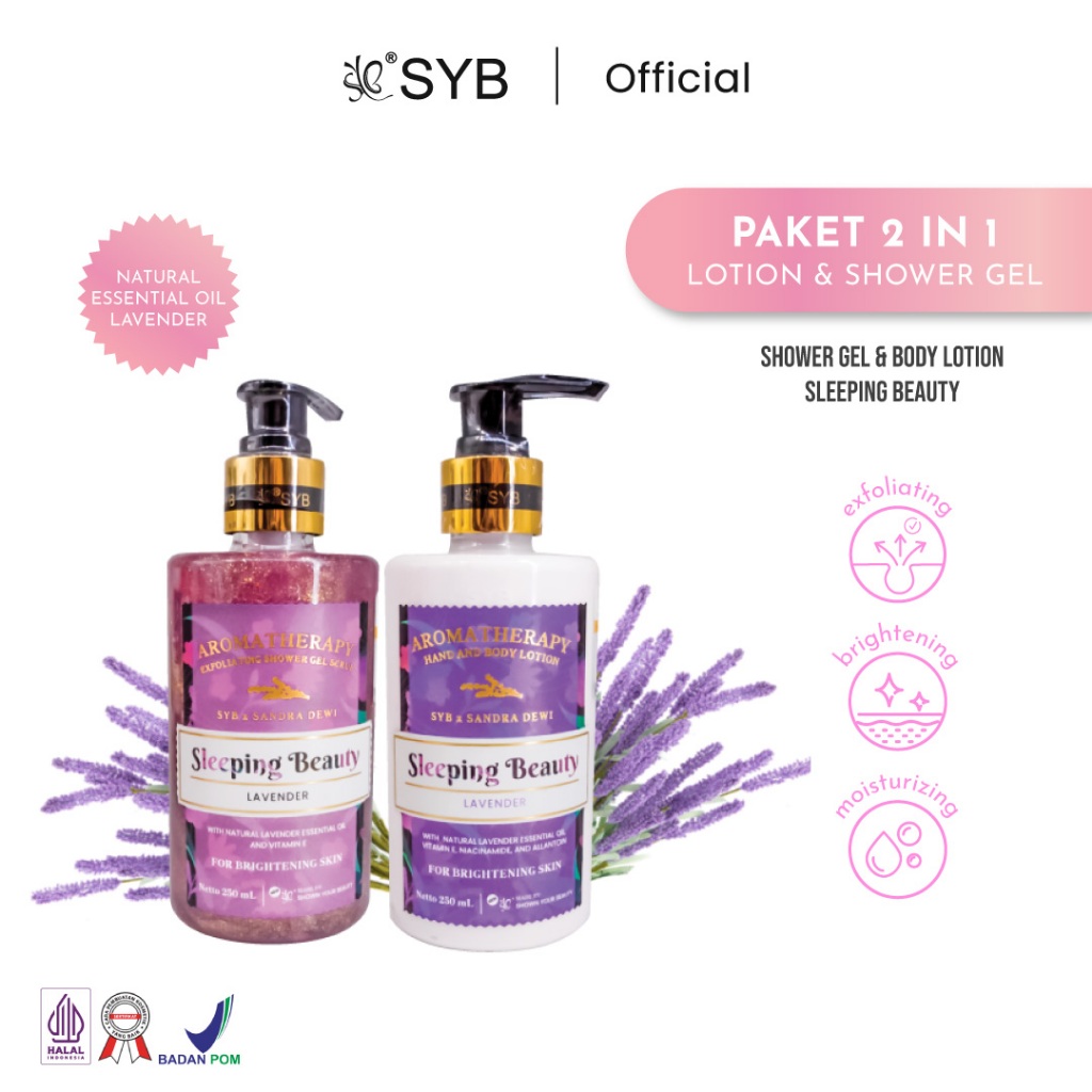 Jual SYB PAKET BUNDLE SYB AROMATHERAPY SLEEPING BEAUTY (1x LOTION & 1x ...