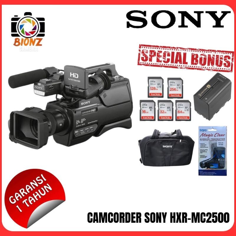Jual CAMCORDER SONY HXR MC2500 / CAMCORDER SONY HXR-MC2500 PROFESIONAL ...