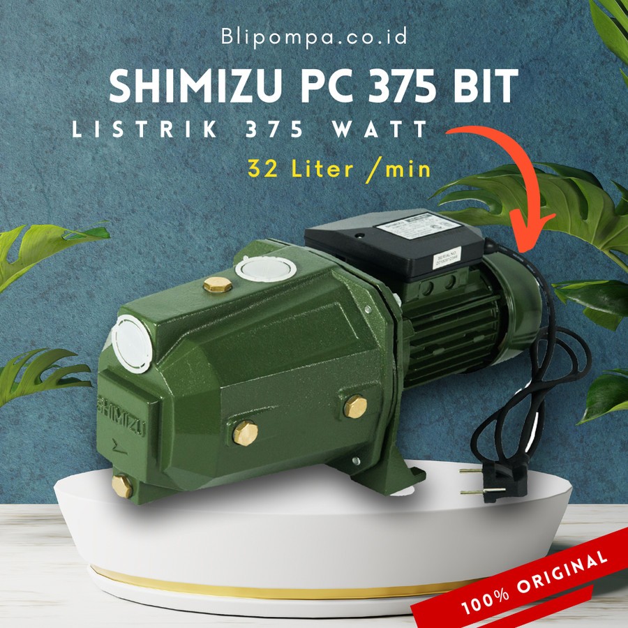 Jual Pompa Air Jet Pump Shimizu PC 375 BIT Otomatis - 375 Watt TANPA ...