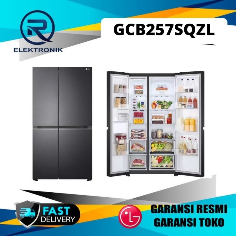 Jual KULKAS LG GCB257SQZL SIDE BY SIDE INVERTER GCB257SQZL | Shopee Indonesia