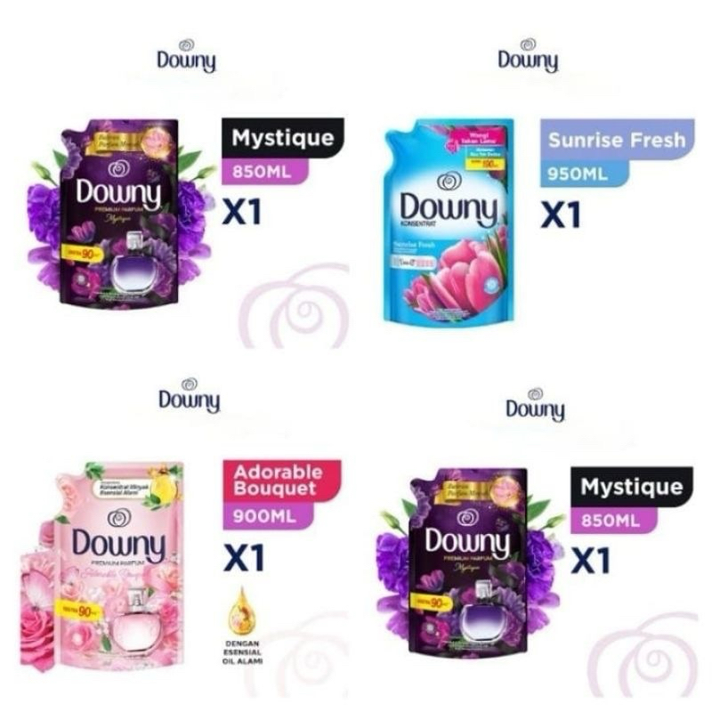Jual Downy Parfum Colection Pewangi Dan Pelembut Pakaian Passion/Mystique/Lavender 900 ML ...