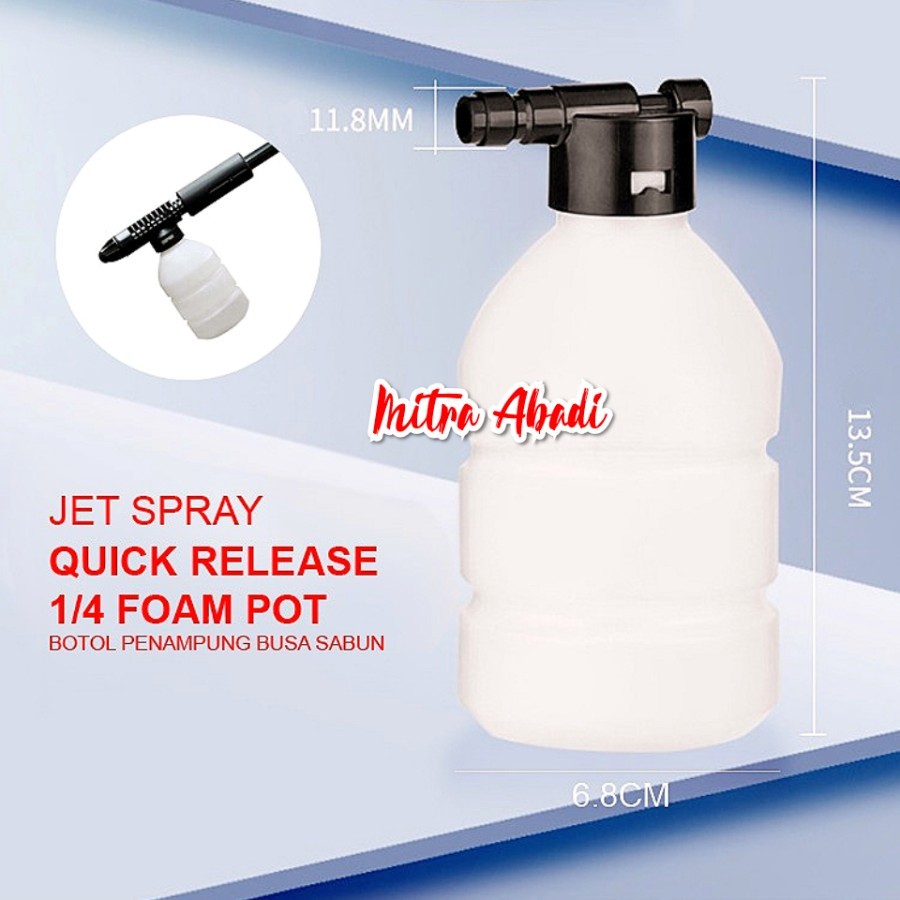 Jual Foam Pot 1/4 Quick Release Jet Spray Botol Penampung Busa Sabun ...