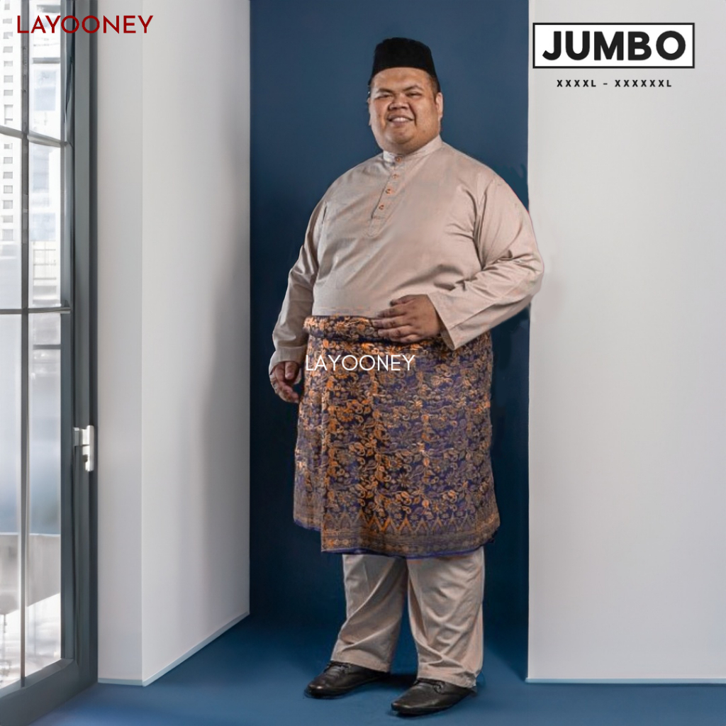 Jual Baju Melayu Pria Teluk Belanga Cekak Musang Ukuran Jumbo Super ...