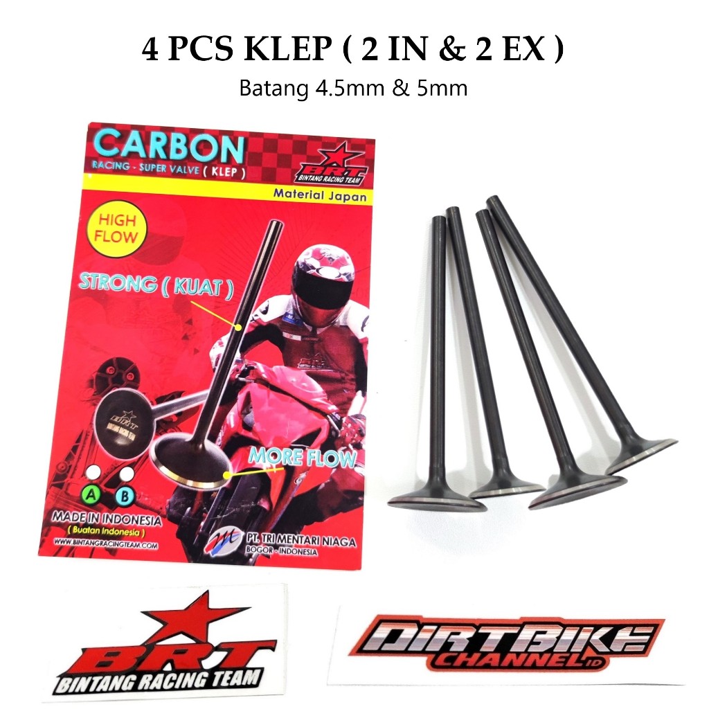 Jual Klep BRT 24 22 19 23 20 4,5mm 5mm WR 155 NMAX AEROX JUPITER MX ...