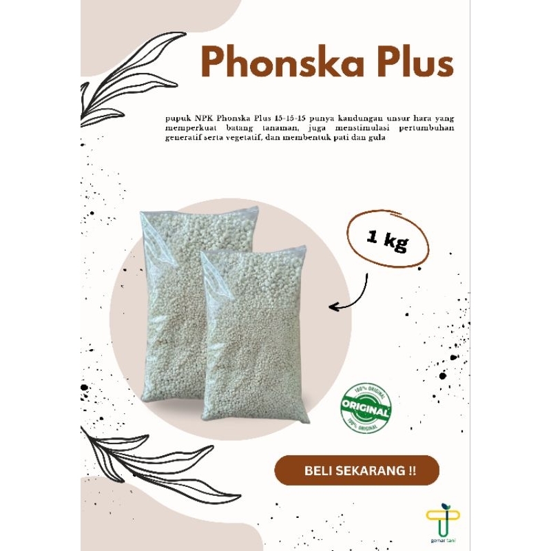 Jual Pupuk Phonska Plus 15-15-15 Repacking 1 kg | Shopee Indonesia