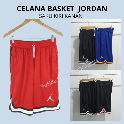 Jual ( SAKU KIRI DAN KANAN) Celana basket jordan NBA /celana pendek ...