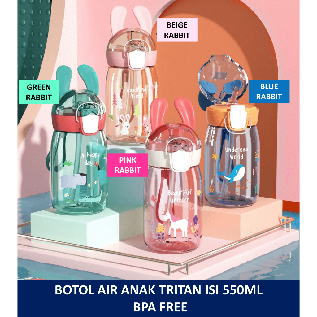 Jual BOTOL MINUM TRITAN 550 ML | BOTOL MINUM ANAK BPA FREE. IMPORT PREMIUM. ONLINE SHOPPING YUK ...