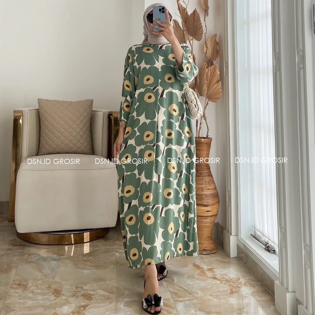 Jual Daster Gamis Semata Kaki / Long Daster Lengan 3/4 / Daster ...