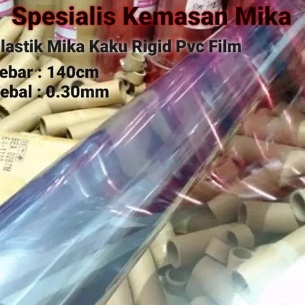 Jual TEBUS MURAH Plastik Mika Kaku Rigid PVC Super Clear Lebar 14cm Tebal 3mm | Shopee Indonesia