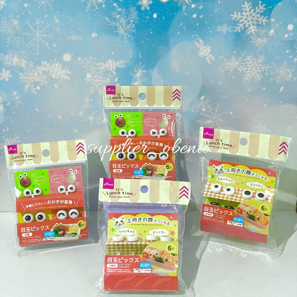 Jual Daiso Eye Pick Bento Front And Upward Lunch Pick Food Pick Eyes Picks Food Pick Tusukan 