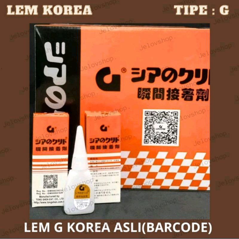 Jual Lem Korea G ASLI Barcode Grosir(original) | Shopee Indonesia