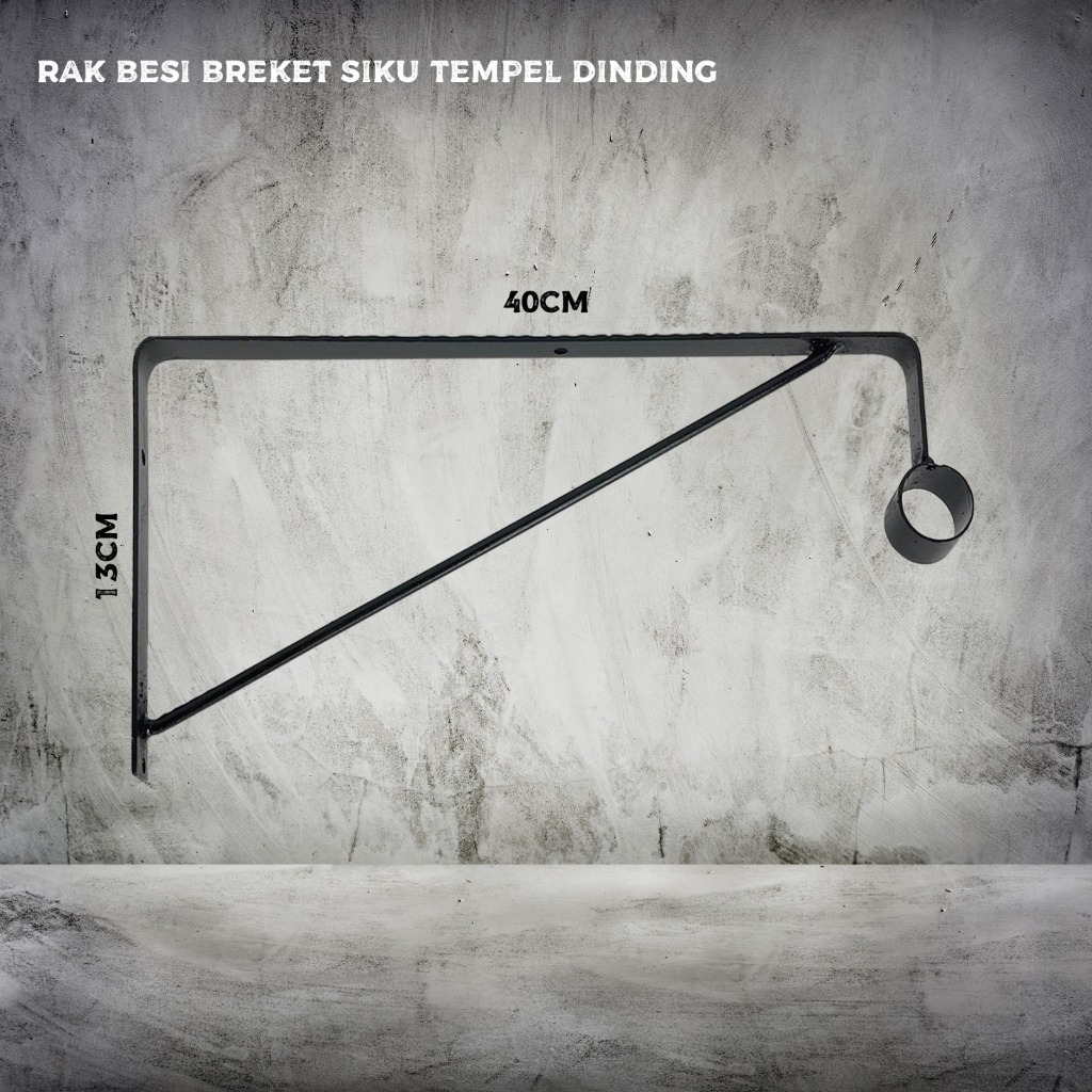 Jual Promo Rak besi breket siku tempel dinding Dekorasi Industrial ...