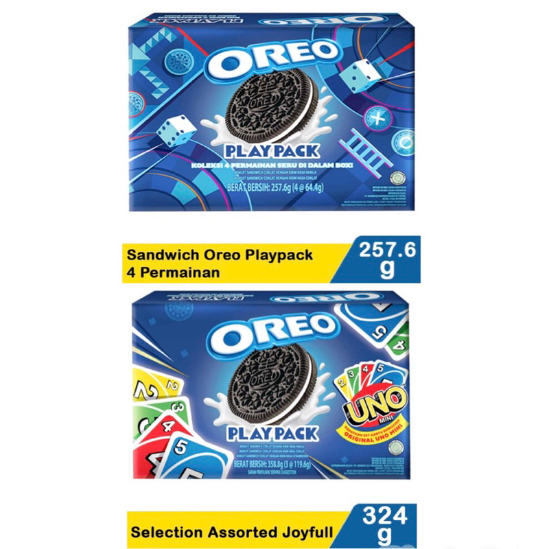 Jual OREO BISCUIT OREO PLAYPACK SELECTION SANDWICH SNACK PLAY PACK BOX ...