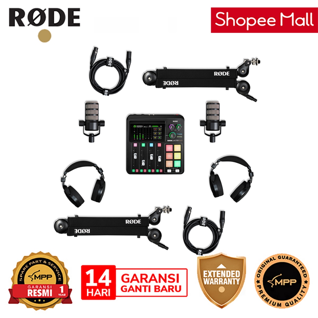 Jual Microphone Rode Podcaster Bundle Two-person Podcasting Bundle ...