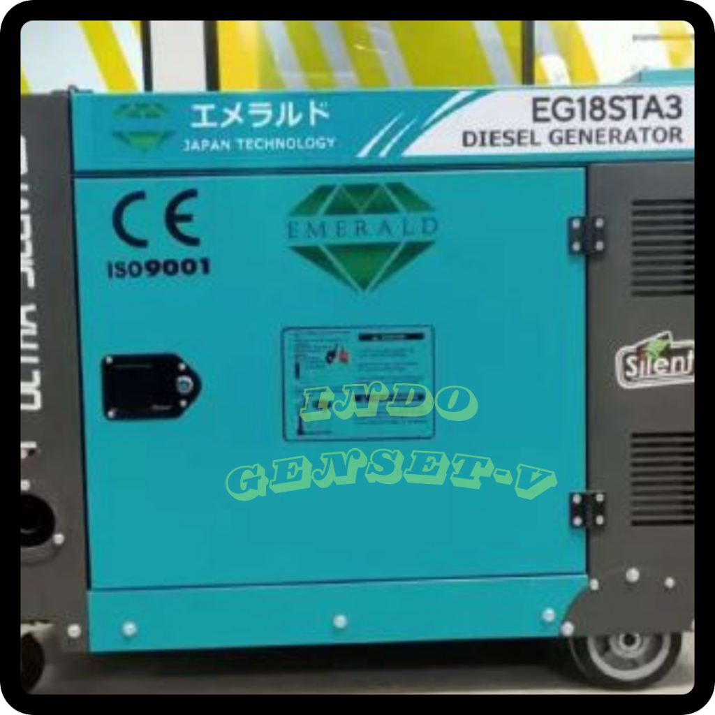 Jual GENSET PORTABLE SILENT DIESEL 15KVA EMERALD 3PHASE | Shopee Indonesia