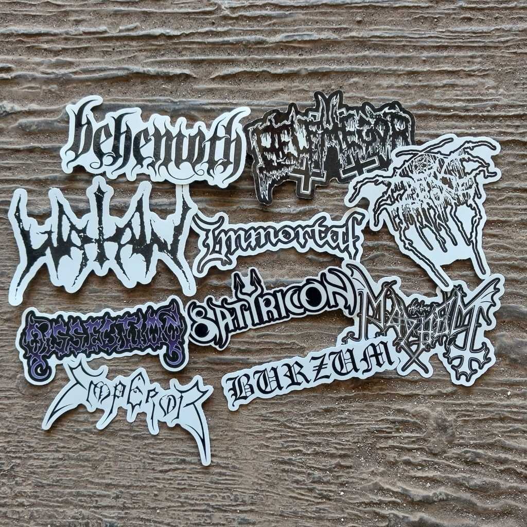 Jual STIKER PACK - Black Metal Series - BEHEMOTH / DARK THRONE / WATAIN ...