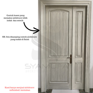 Jual Lis Kusen Kayu Mahoni Architrave Pintu dan Jendela Lebar 8cm Tebal ...