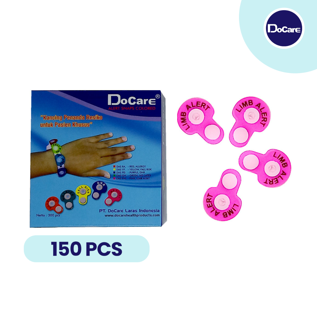 Jual Docare Alert Snaps Colored ( Pink - Limb Alert ) 150pcs | Shopee ...