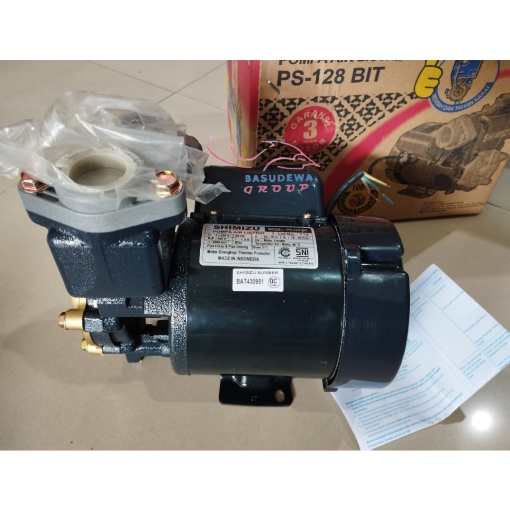 Jual SHIMIZU POMPA AIR LISTRIK NON OTOMATIS PS 128 BIT PS128BIT/ POMPA AIR | Shopee Indonesia