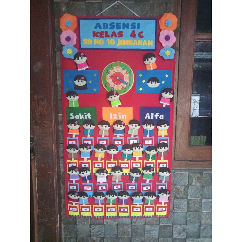Jual absensi kelas max 20 siswa hiasan dinding | Shopee Indonesia