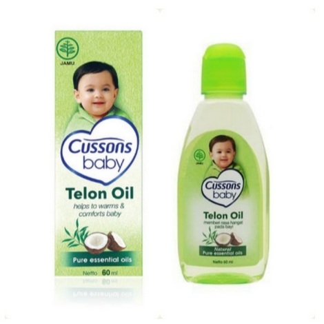 Jual +FREE BWS 55 ML Cussons Baby Telon Oil/ Telon Oil Plus 30ml 60ml ...