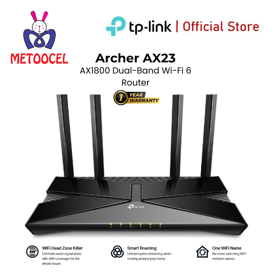 Jual TP-LINK Archer AX23 AX1800 Dual-Band Wi-Fi 6 Router AX-23 | Shopee ...