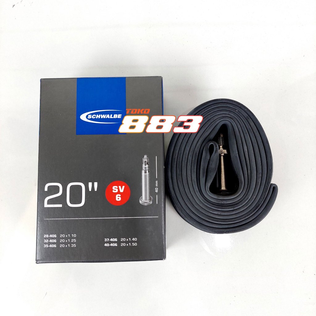 Jual Ban Dalam Schwalbe SV6 20 inch 406 20x1.10-1.50 Pentil Presta 40mm | Shopee Indonesia