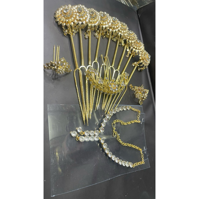 Jual Set Perhiasan Pengantin Jawa Solo Minimalis Emas Silver | Shopee ...
