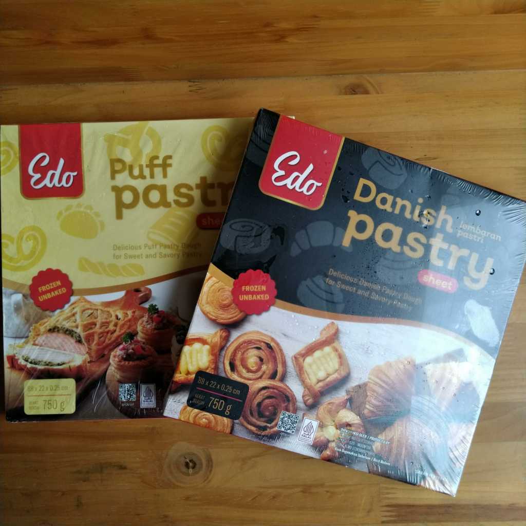 Jual Edo Puff Pastry / Danish Pastry Sheet 750gr (INSTAN ONLY) | Shopee ...