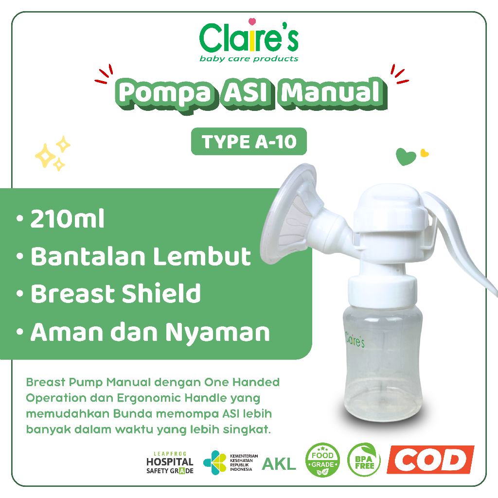 Jual Pompa ASI Manual A10 | Manual Breast Pump Type A-10 | Breast Pump ...