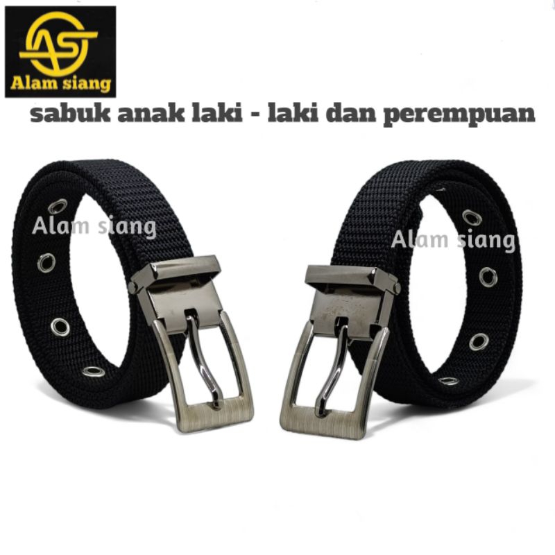 Jual ikat pinggang anak laki laki dan perempuan/ sabuk anak jarum nylon ...