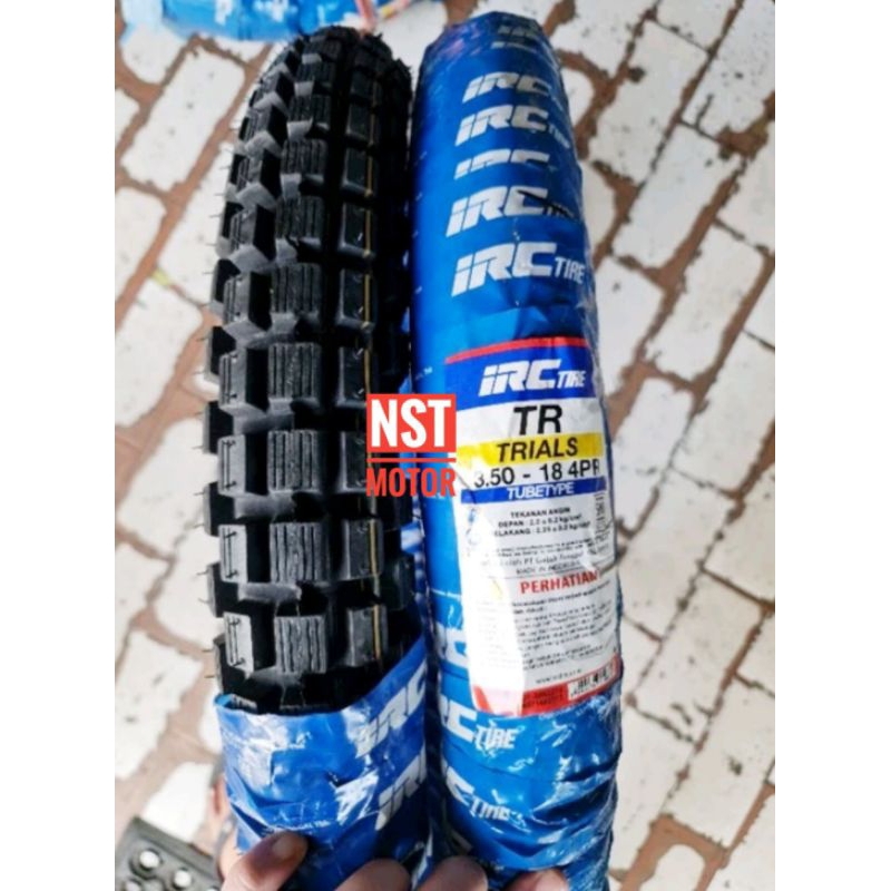 Jual Ban Luar IRC 350-18 TR Semi Trail Non Tubeles Ban Luar KLX TS125 ...