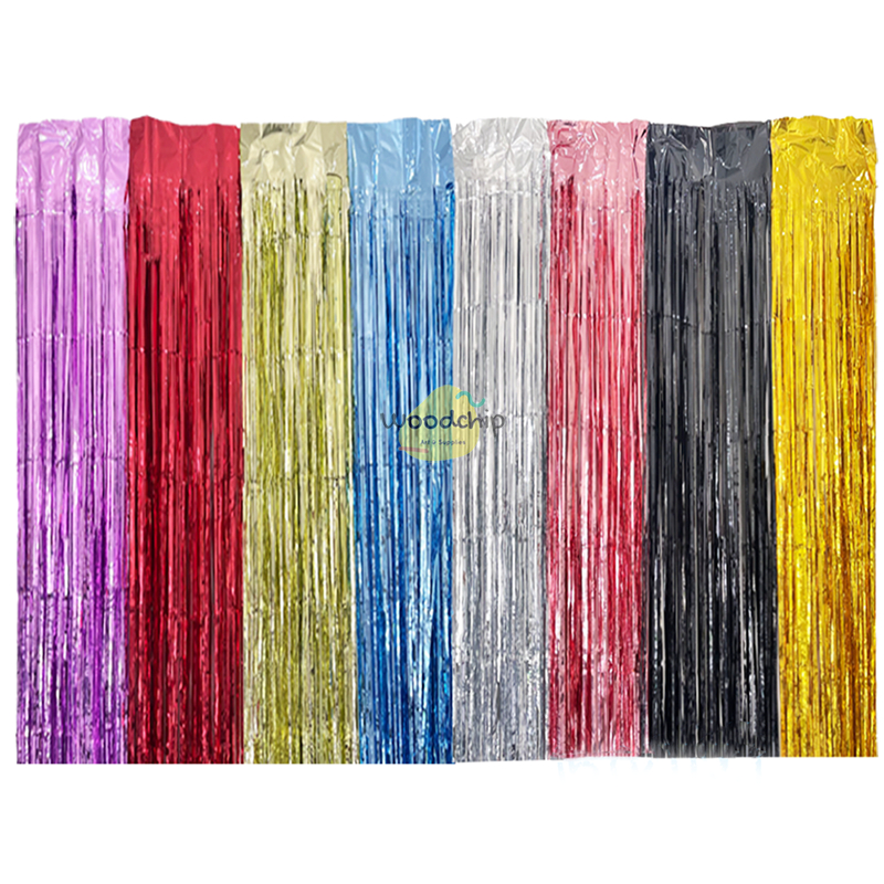 Jual Foil Curtain METALLIC Tirai Rumbai Dekorasi Pesta Ulang Tahun 1 m ...